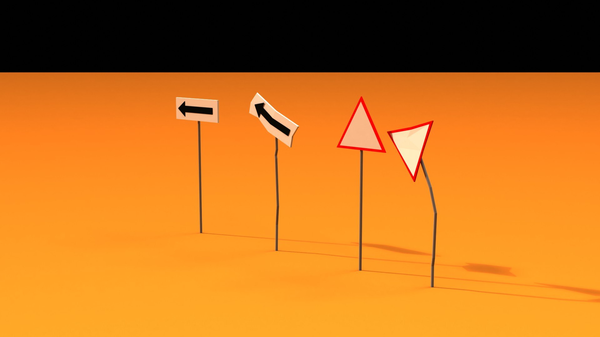 3D Road Signs - TurboSquid 1629643