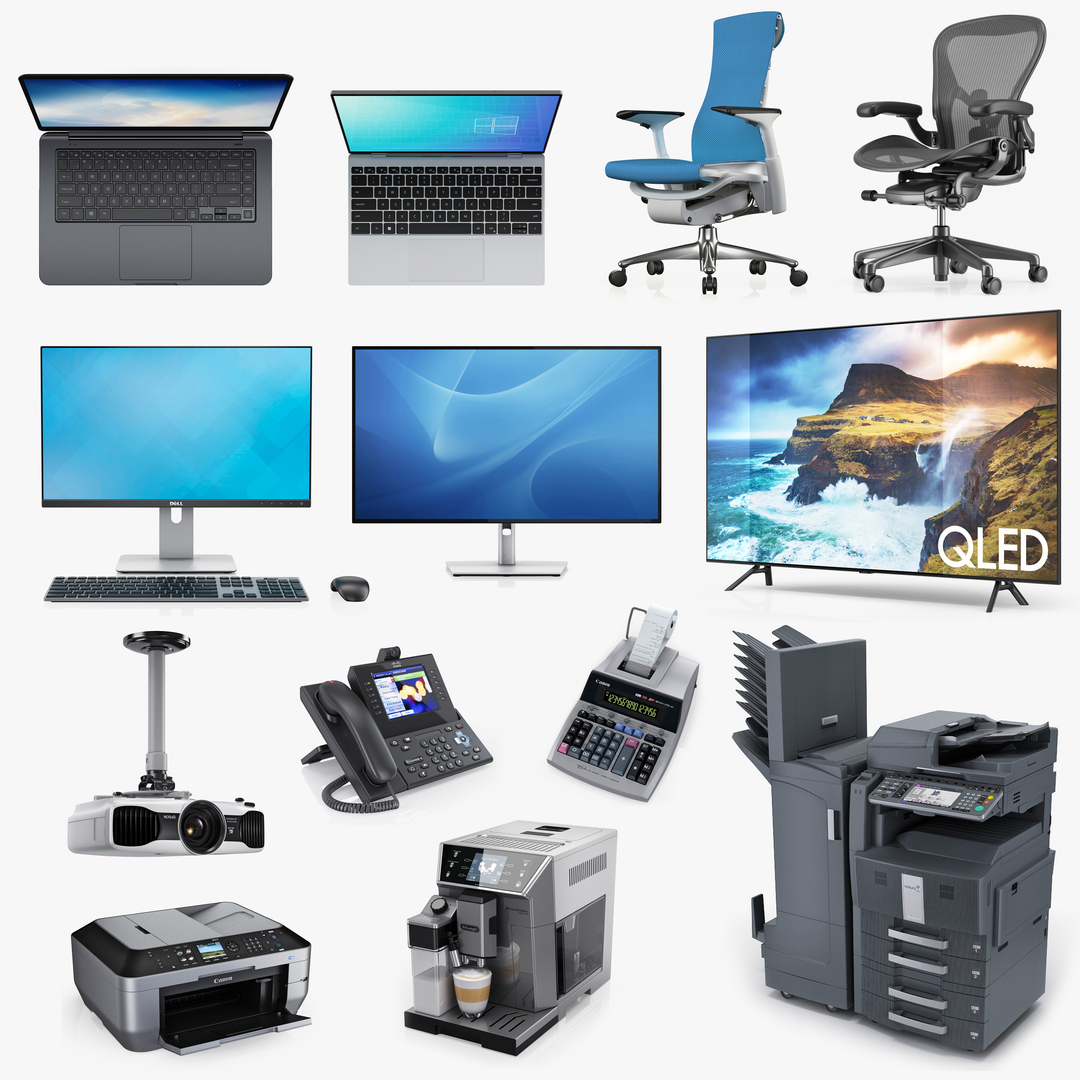 modelo 3d Colección Office v2 - TurboSquid 2324214