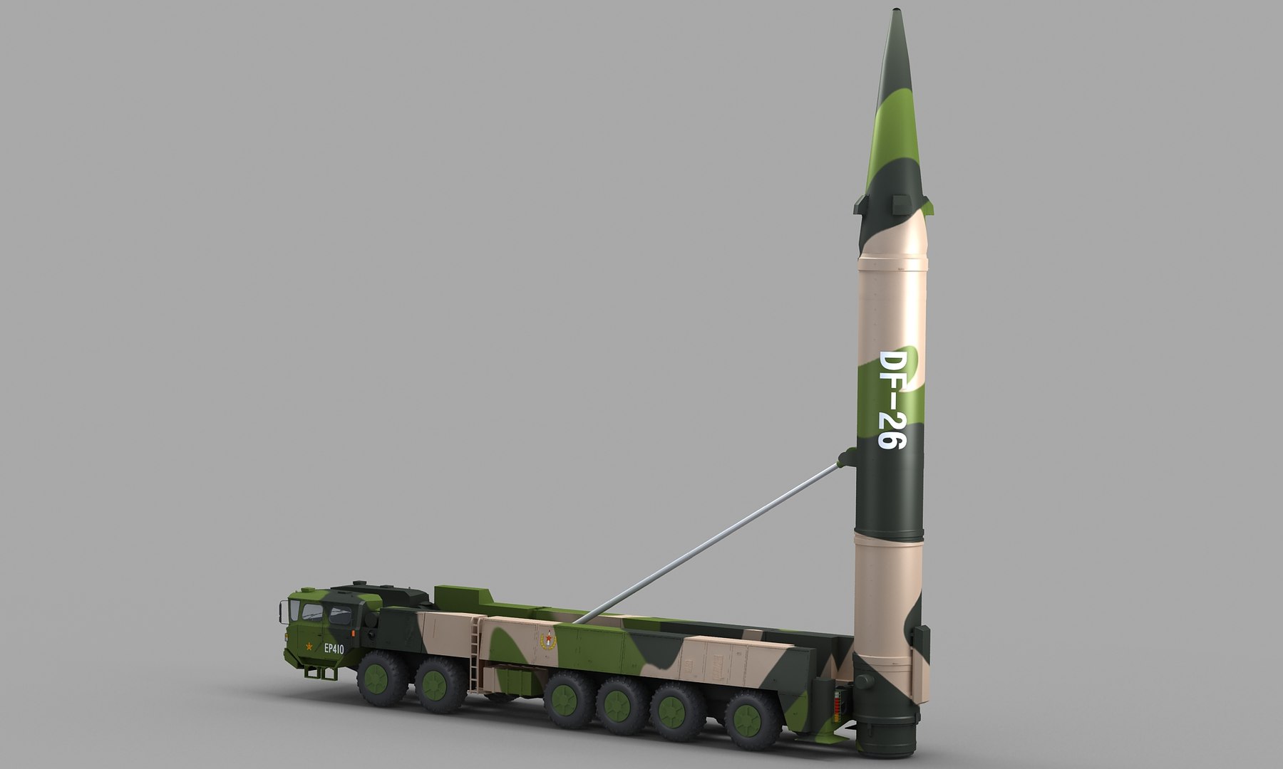 Chinese Df-26 Missile 3D Model - TurboSquid 1287936