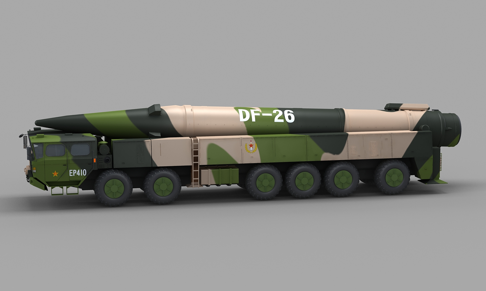 Chinese df-26 missile 3D model - TurboSquid 1287936