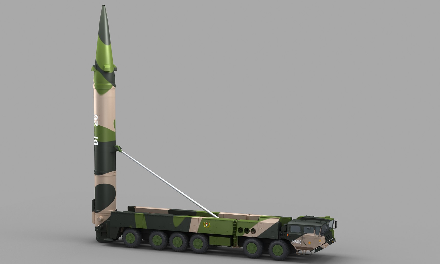 Chinese Df-26 Missile 3D Model - TurboSquid 1287936