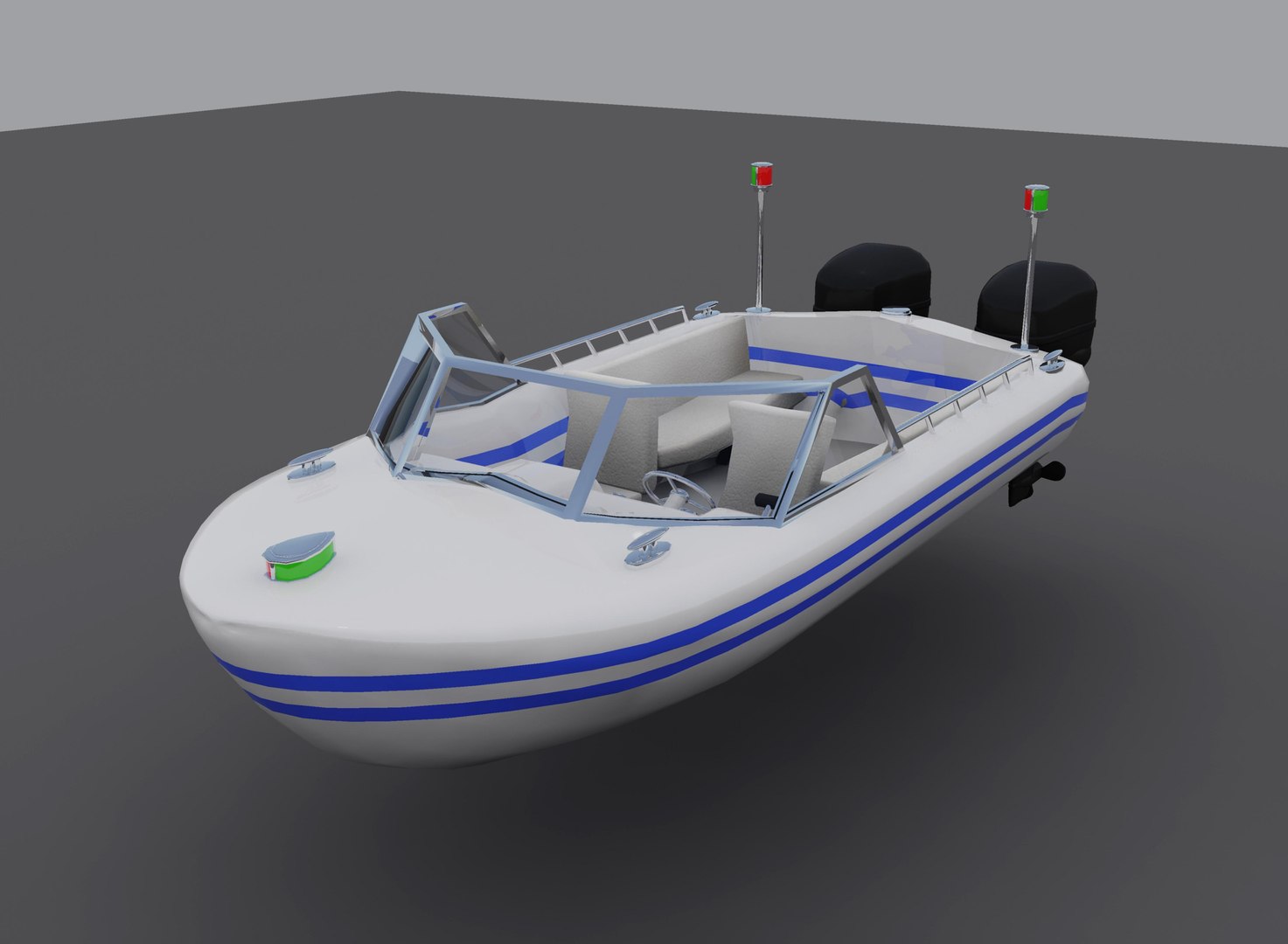 3d Speed Boat Model