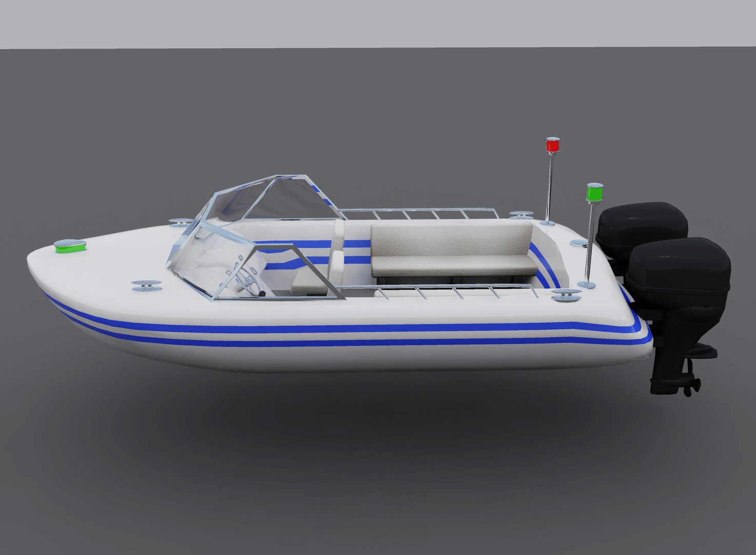 3d Speed Boat Model