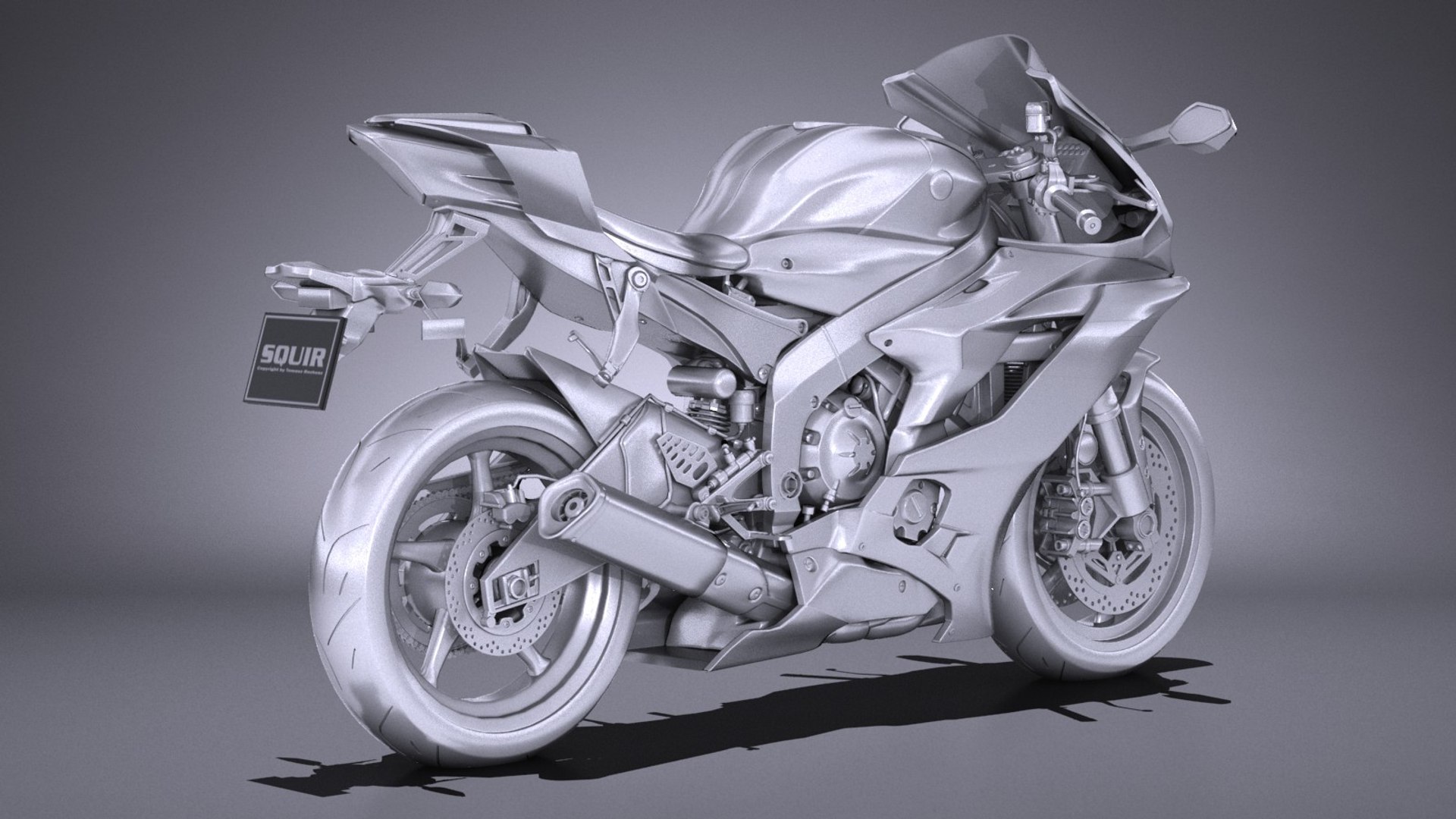 Yamaha Yzf R6 3D Model - TurboSquid 1241207