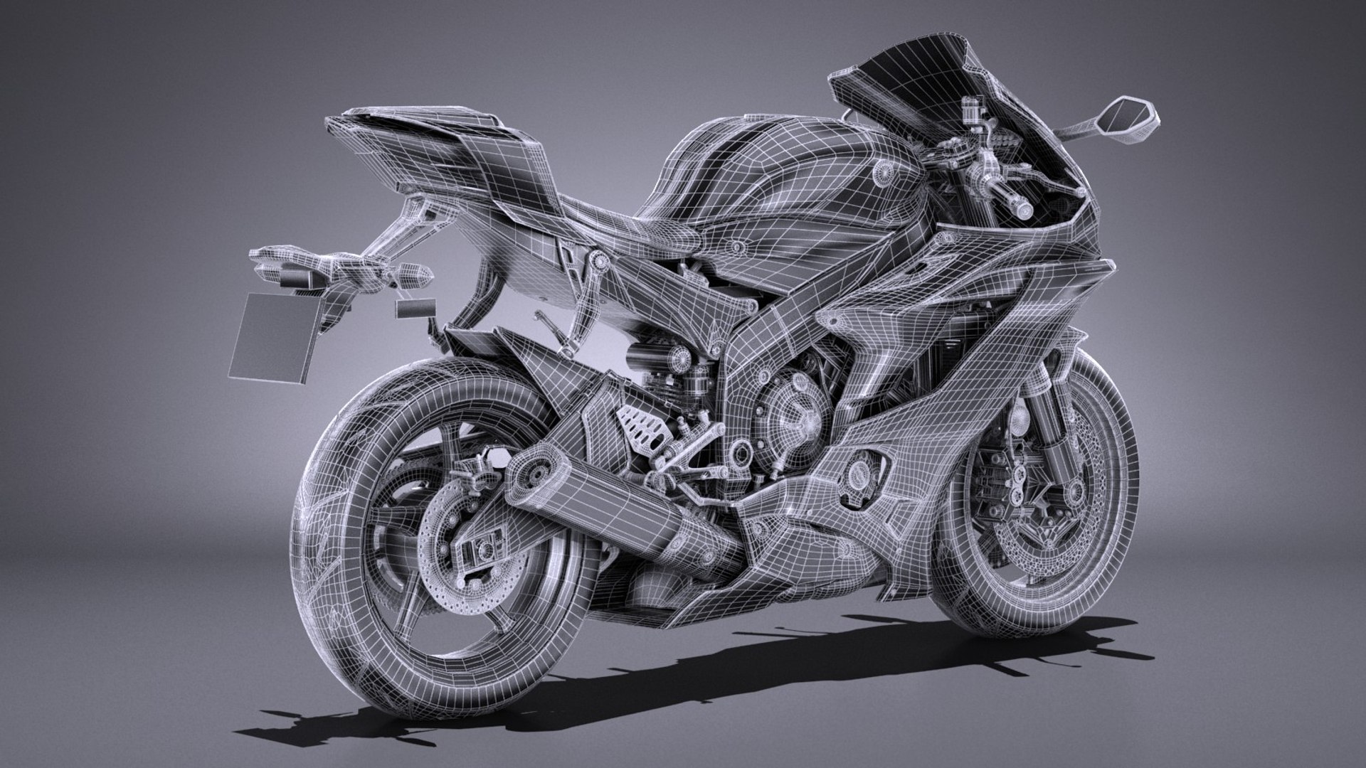 Yamaha Yzf R6 3D Model - TurboSquid 1241207