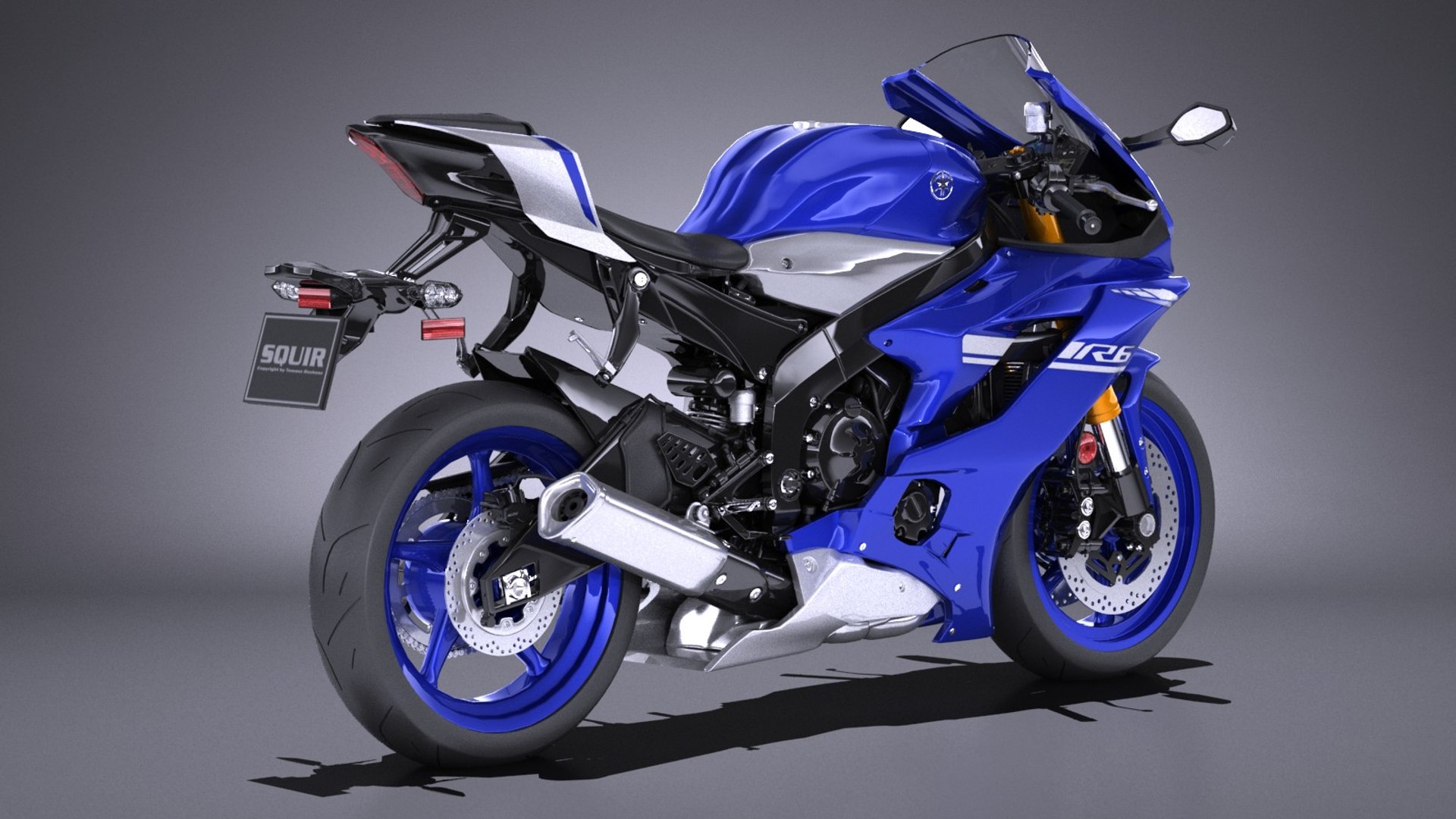 Yamaha Yzf R6 3D Model - TurboSquid 1241207