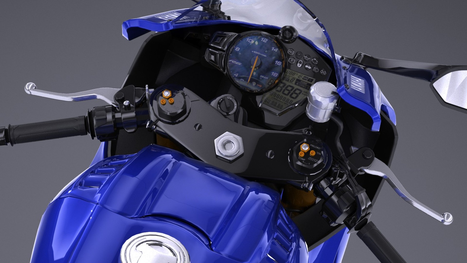 Yamaha Yzf R6 3D Model - TurboSquid 1241207