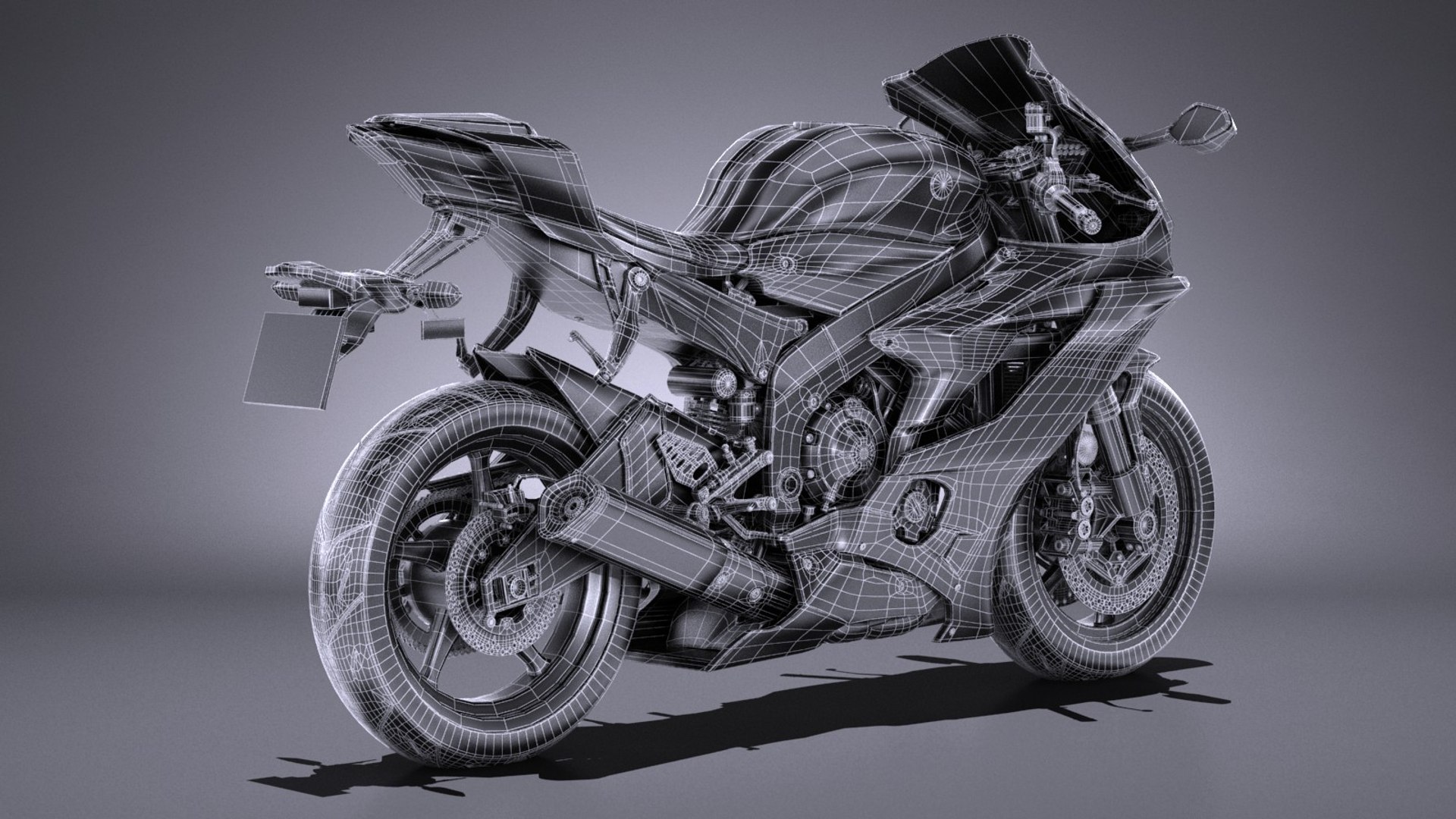 Yamaha Yzf R6 3D Model - TurboSquid 1241207