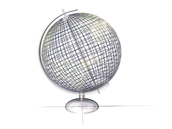 globe animation 3d model