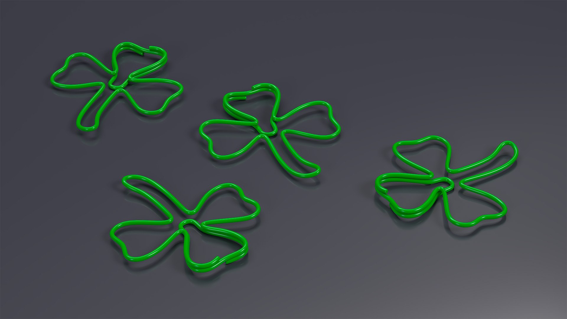 3D Clover Shaped Paper Clip - TurboSquid 2191744