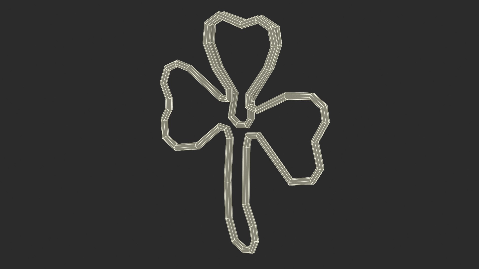 3D Clover Shaped Paper Clip - TurboSquid 2191744