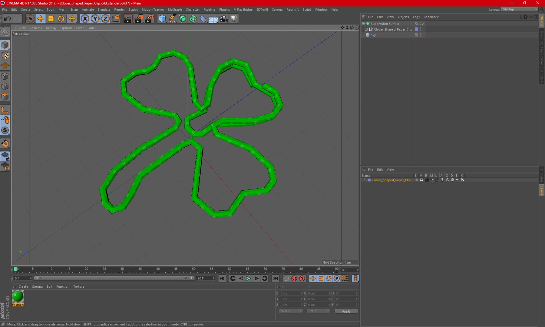 3D Clover Shaped Paper Clip - TurboSquid 2191744