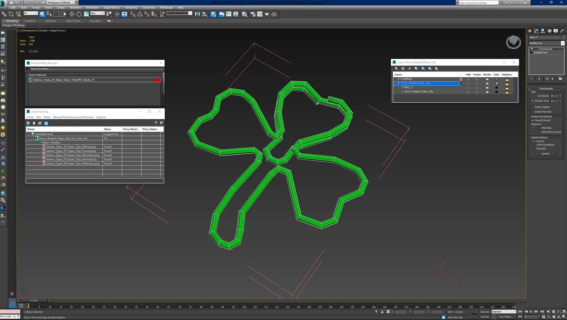 3D Clover Shaped Paper Clip - TurboSquid 2191744
