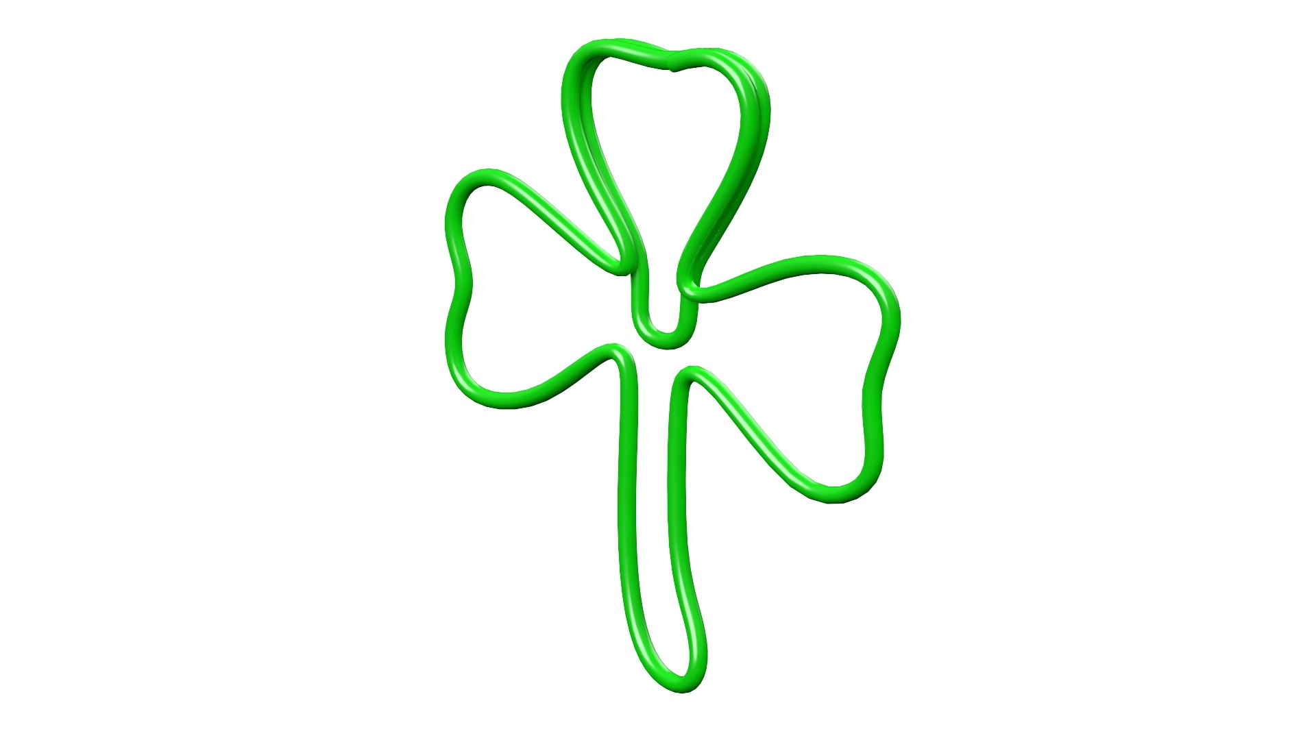 3D Clover Shaped Paper Clip - TurboSquid 2191744