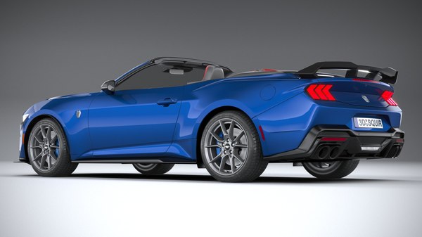 modelo 3d Ford Mustang Dark Horse convertible 2025 - TurboSquid 2184618