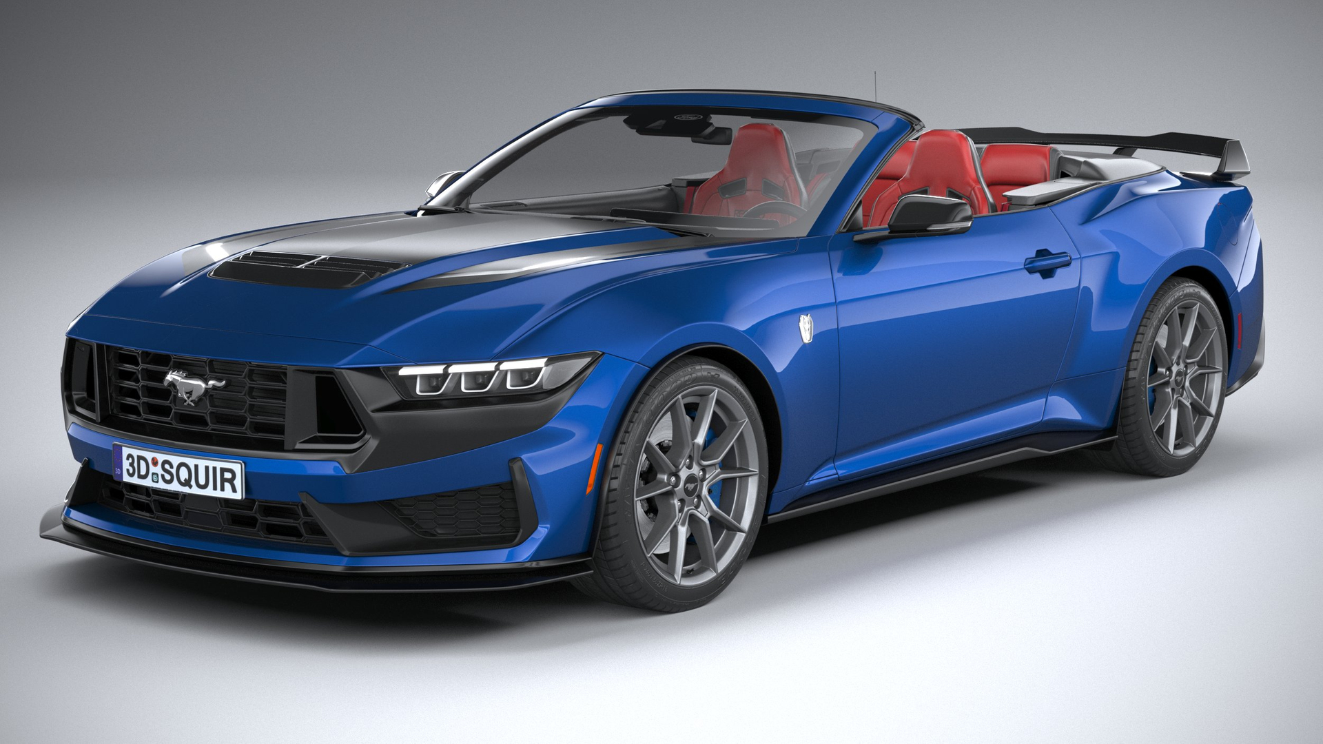 modelo 3d Ford Mustang Dark Horse convertible 2025 - TurboSquid 2184618