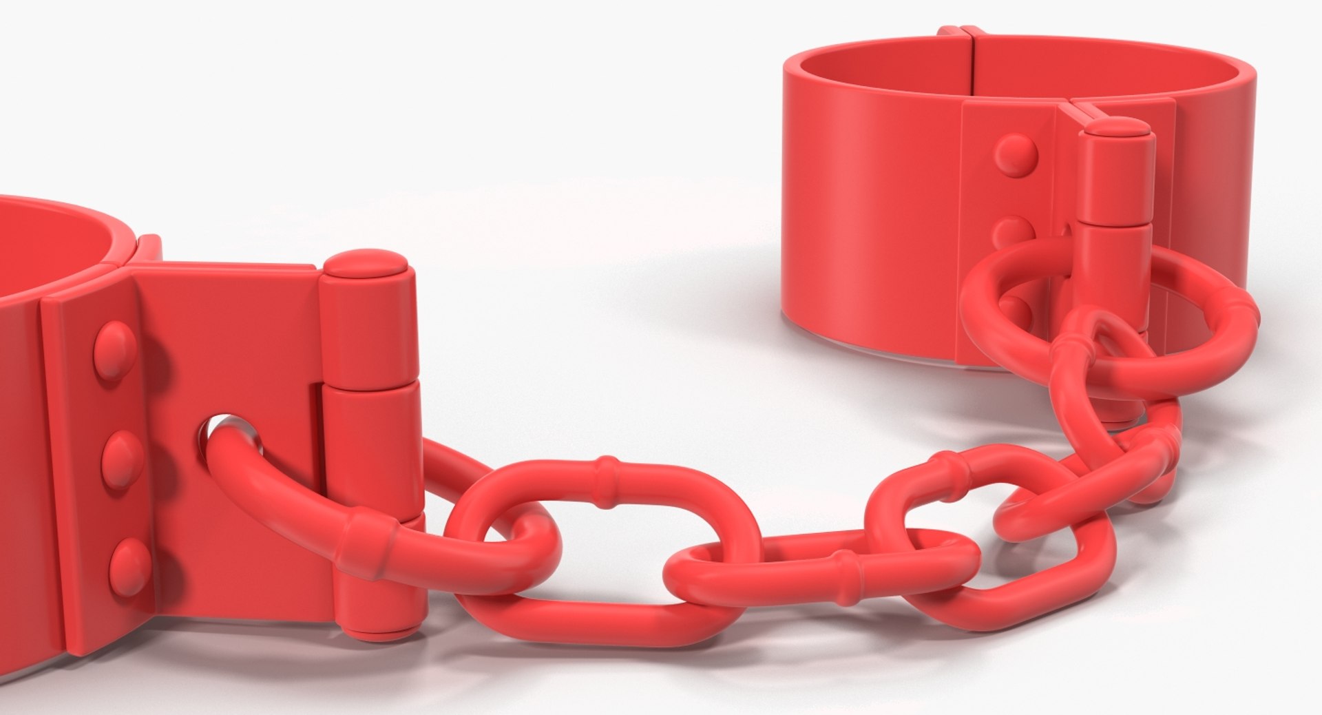 3d Old Prisoners Leg Shackles Model