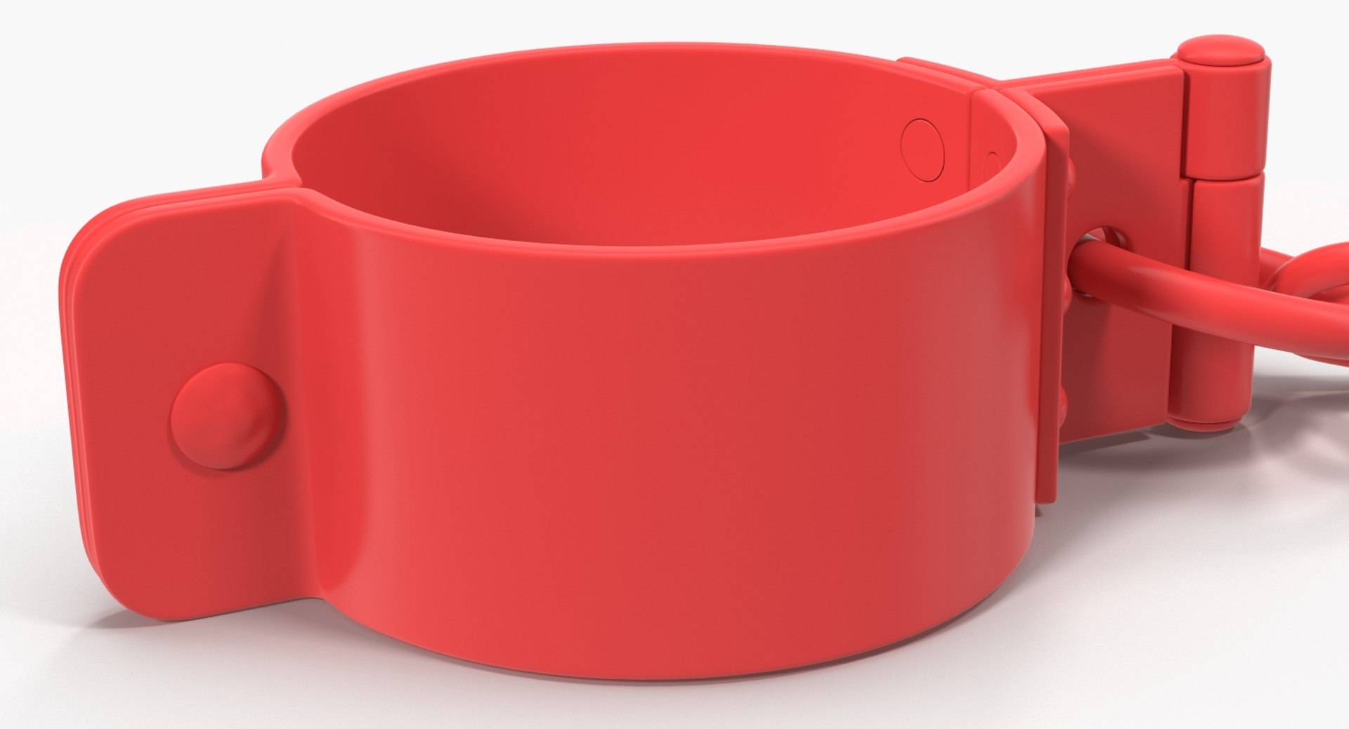 3d Old Prisoners Leg Shackles Model