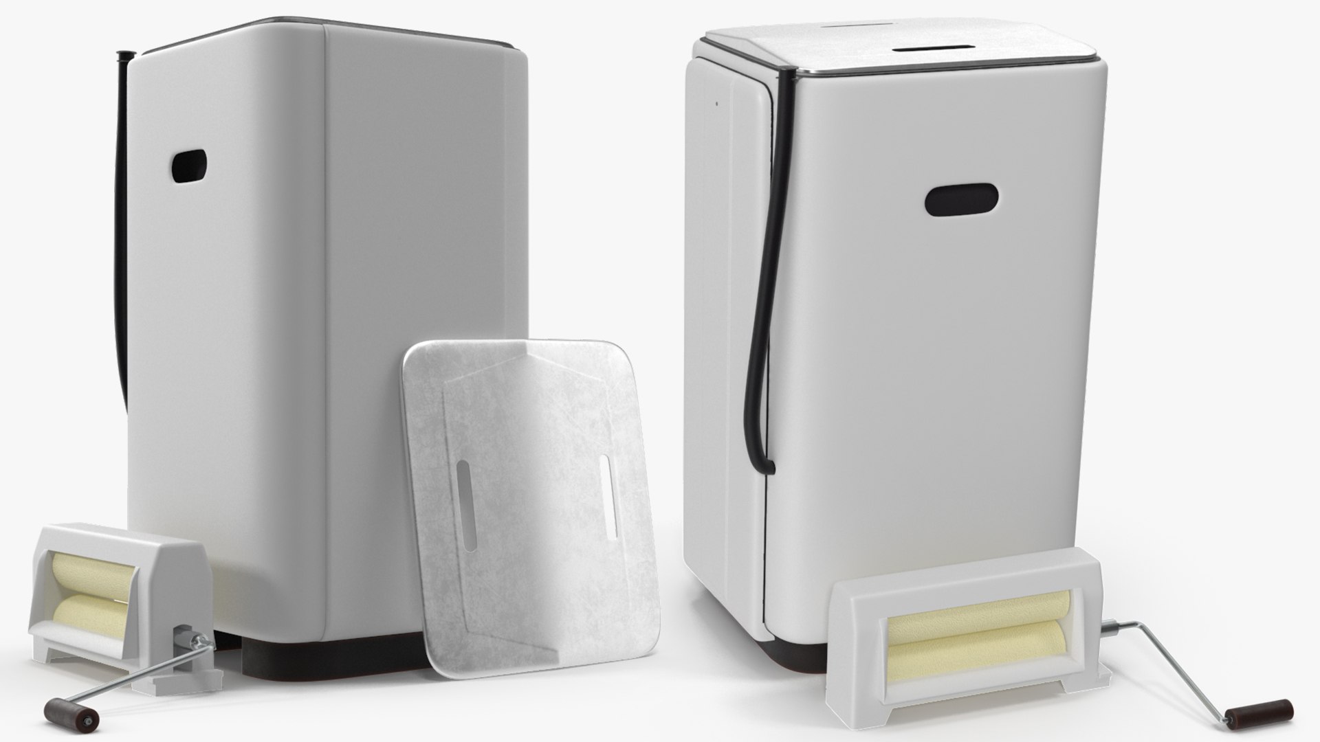 Retro Style Washing Machine Model - TurboSquid 2098140