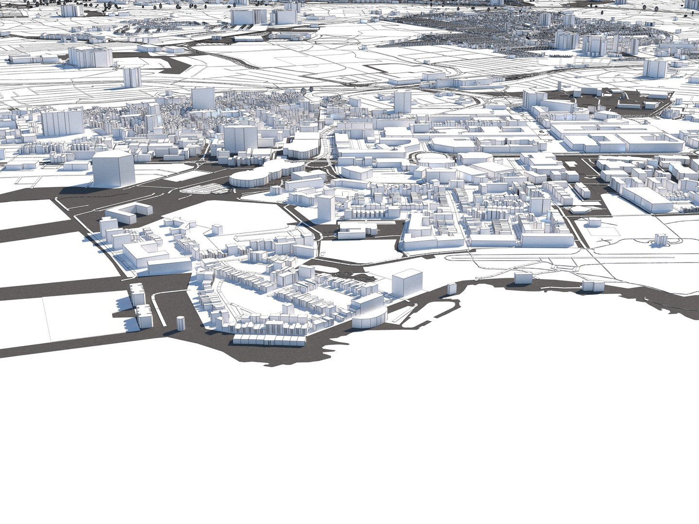 3D buildings houses maps model - TurboSquid 1553283