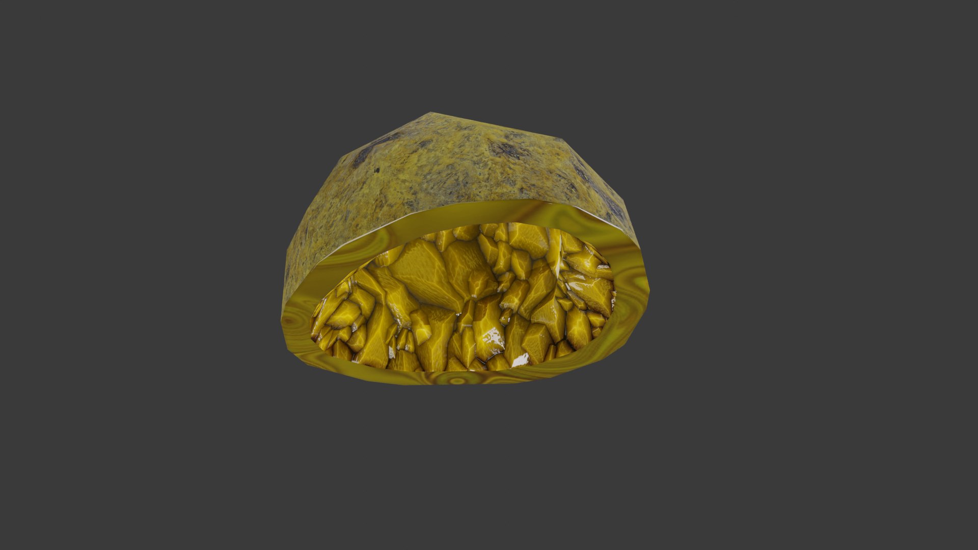 3D Stylized Yellow Magic Crystal Model - TurboSquid 2146279