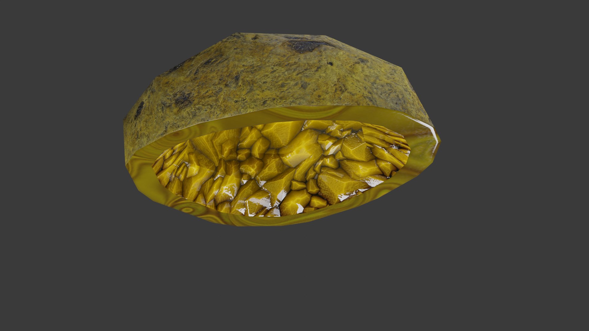 3D Stylized Yellow Magic Crystal Model - TurboSquid 2146279