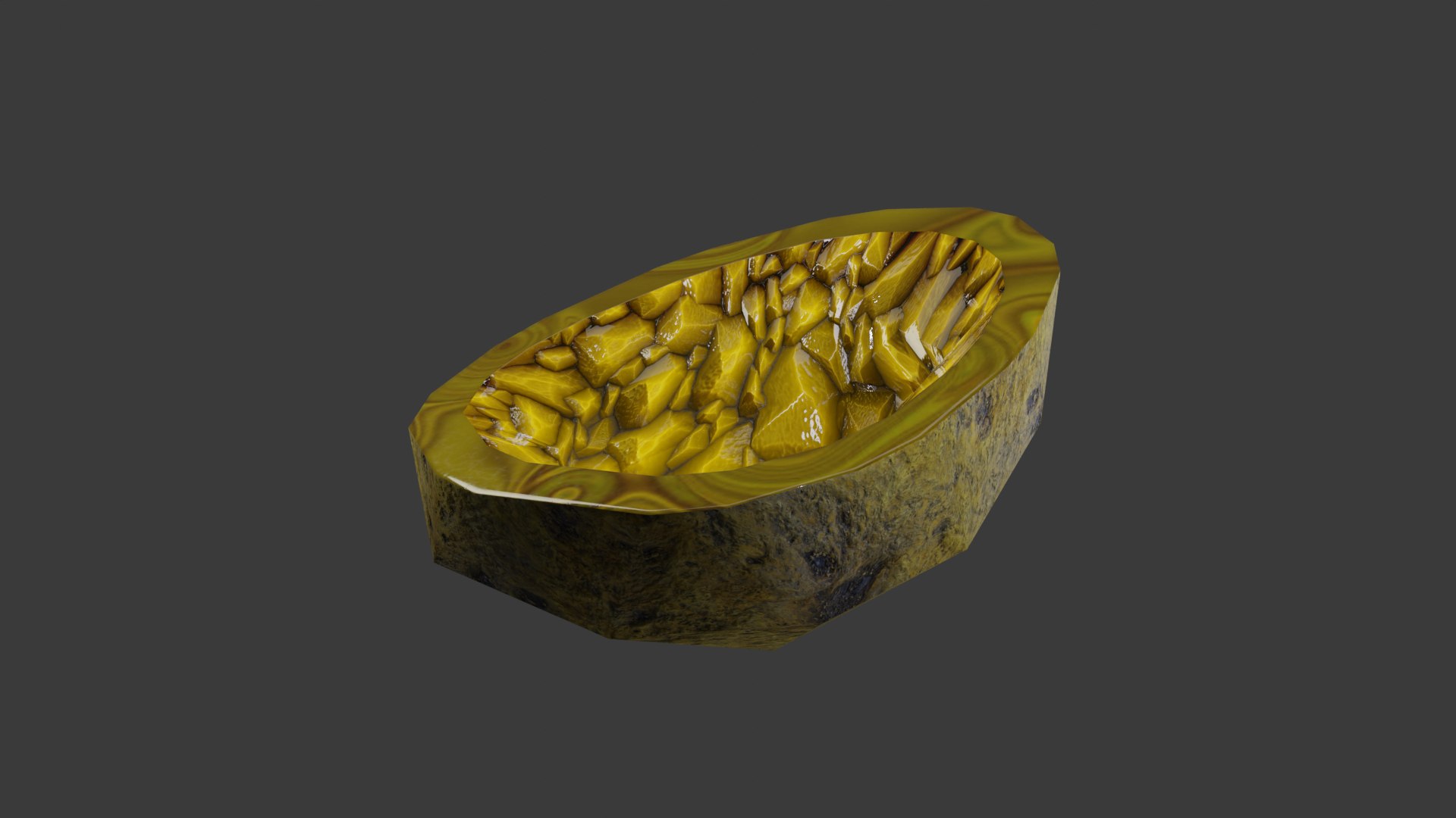 3D Stylized Yellow Magic Crystal Model - TurboSquid 2146279