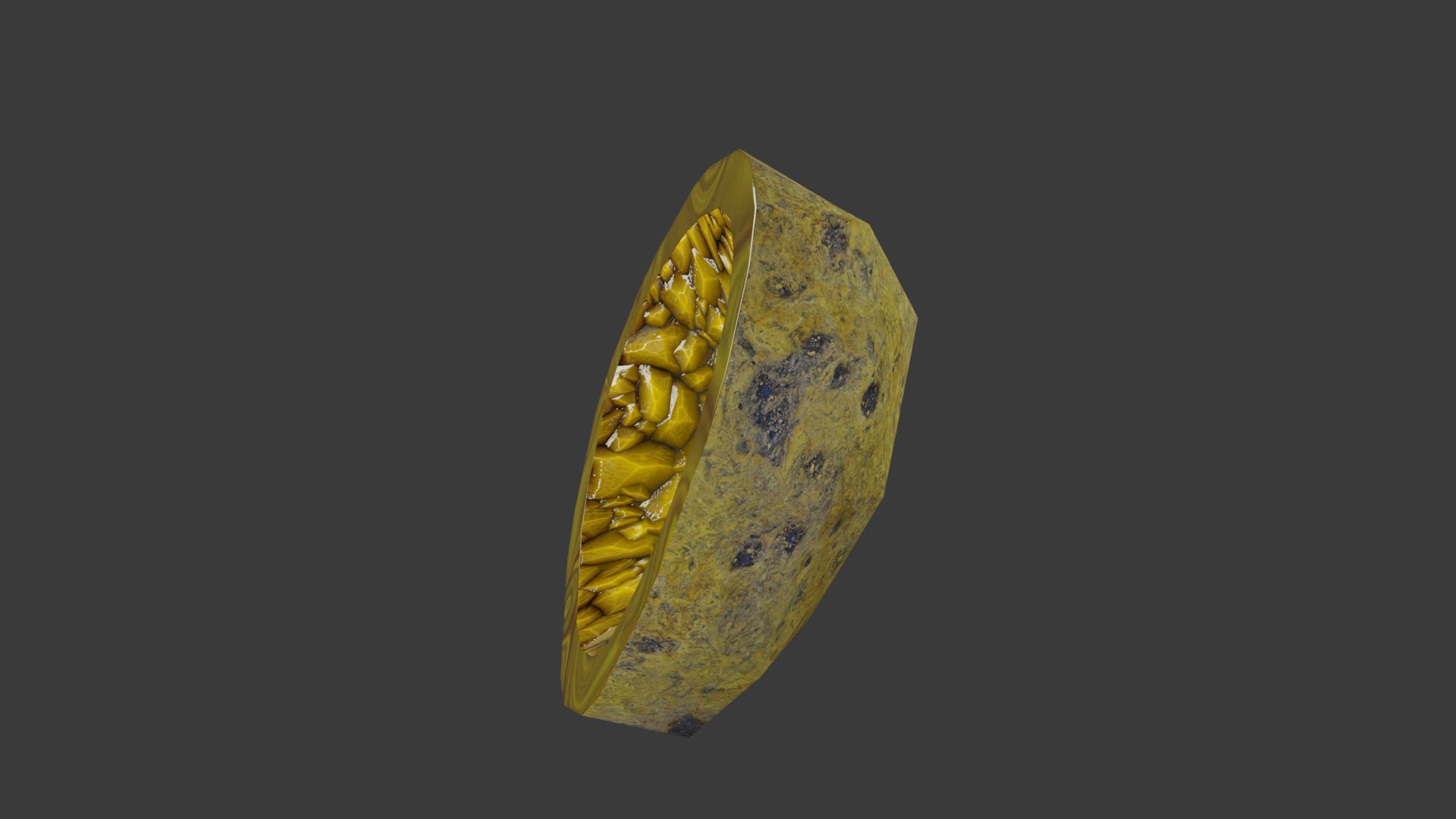 3D Stylized Yellow Magic Crystal Model - TurboSquid 2146279