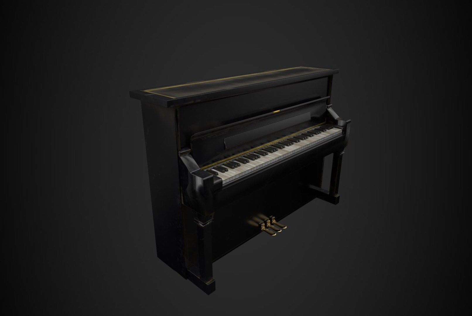 Piano 3D model - TurboSquid 1968321