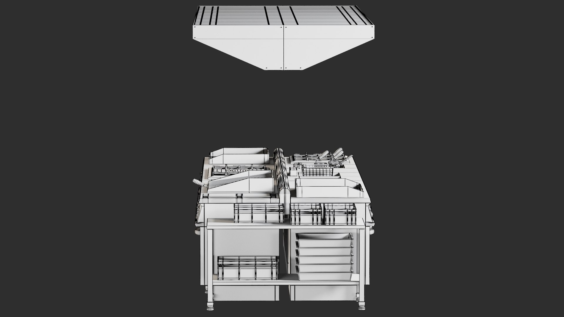 3D Base Mesh Cooking Line Model - TurboSquid 1588101