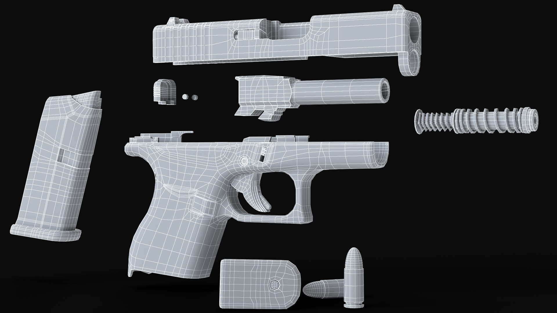 3D glock 43 model - TurboSquid 1605405