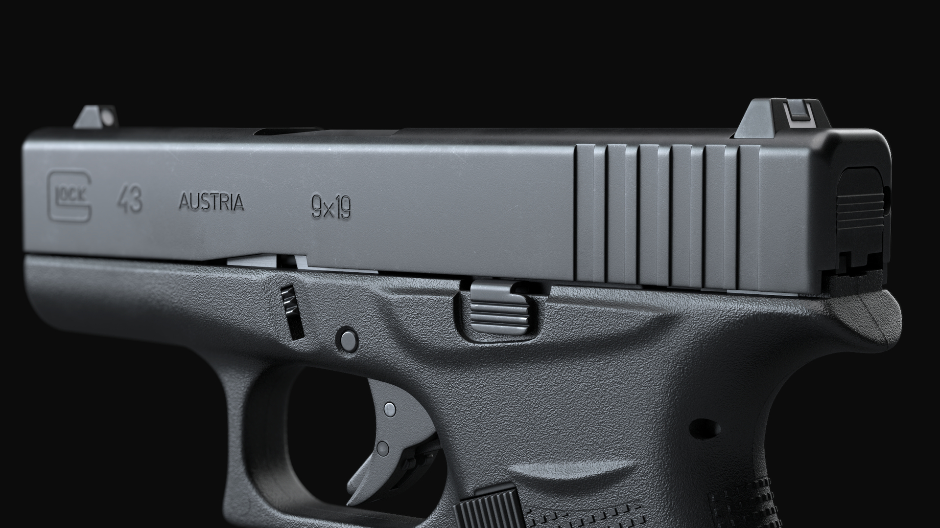 3D glock 43 model - TurboSquid 1605405