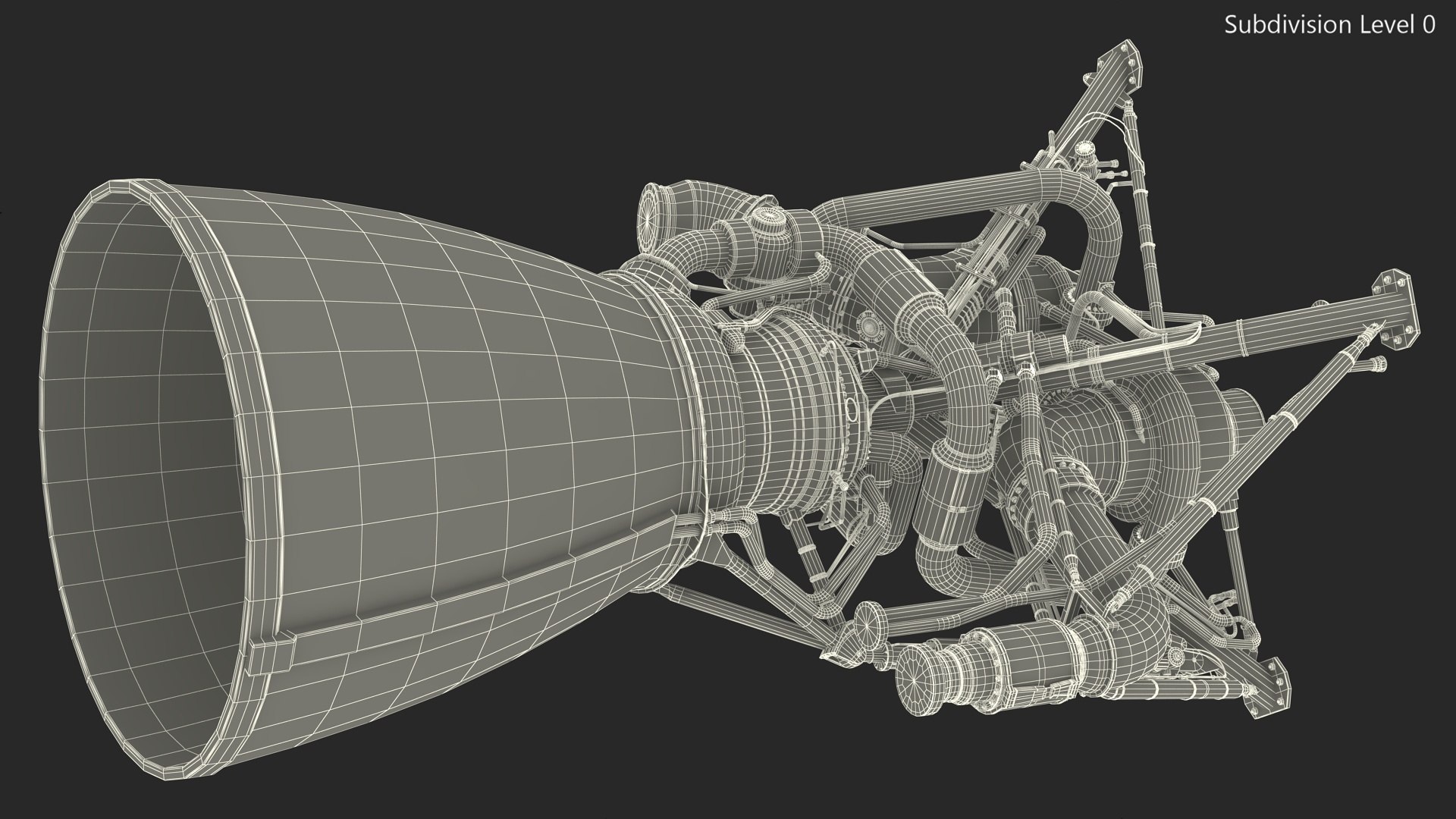 3D Rocket Engine RS 68 Detailed - TurboSquid 2304654