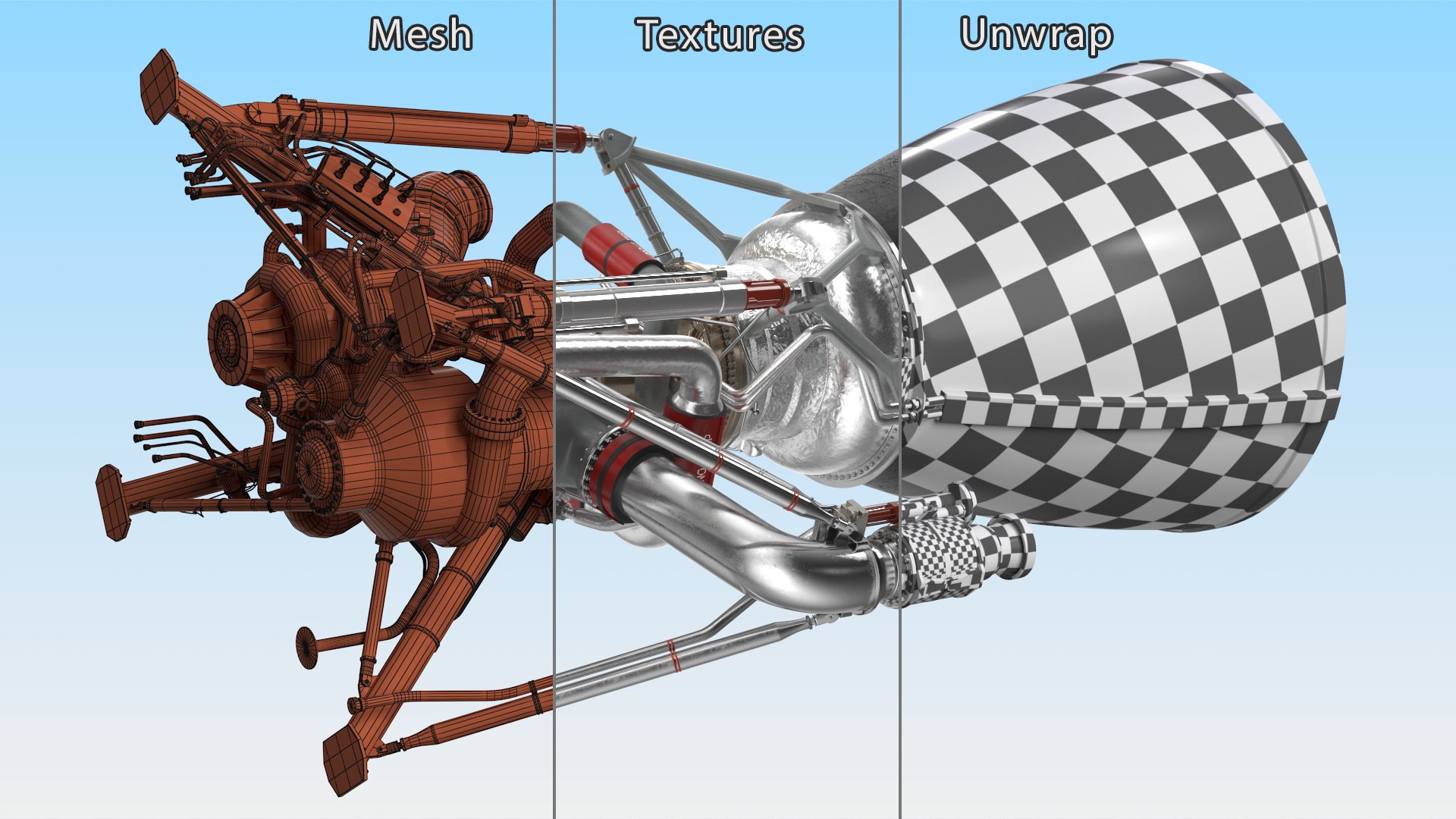 3D Rocket Engine RS 68 Detailed - TurboSquid 2304654