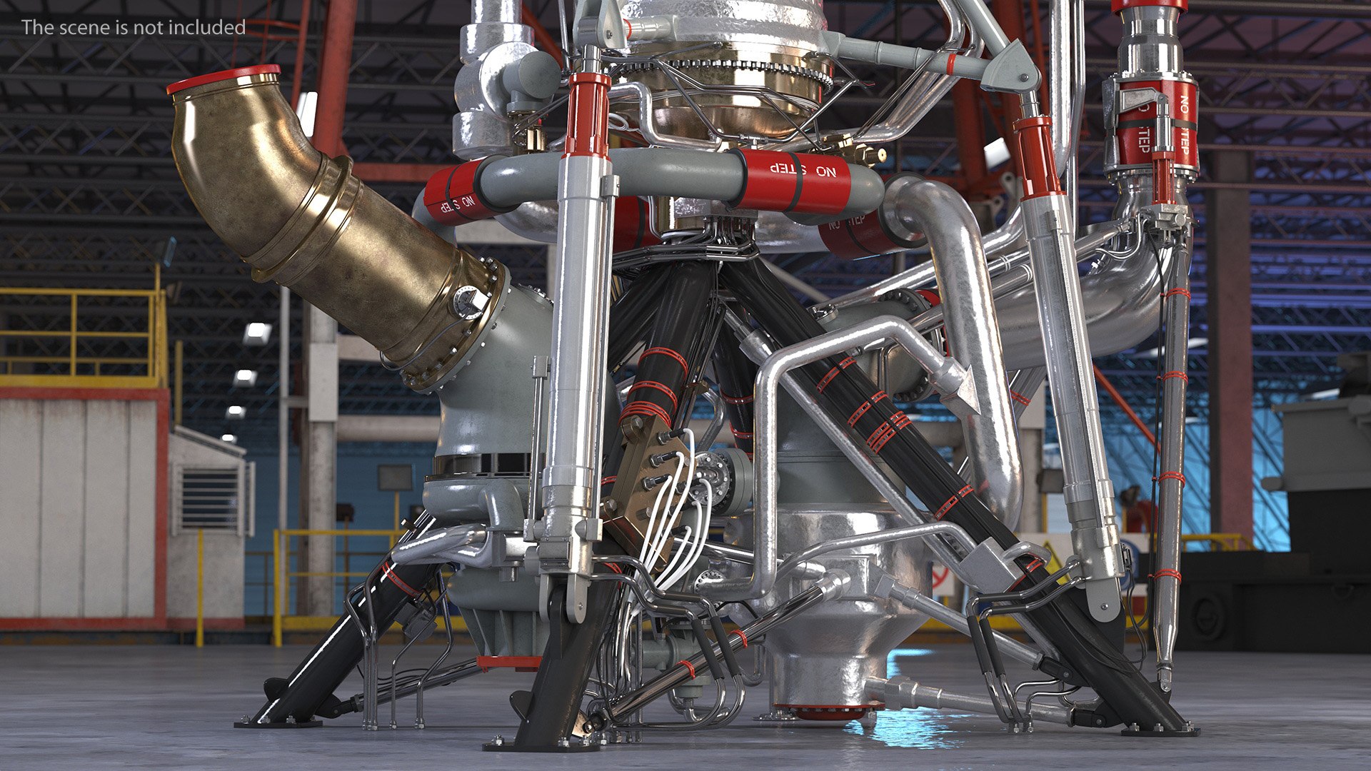 3D Rocket Engine RS 68 Detailed - TurboSquid 2304654