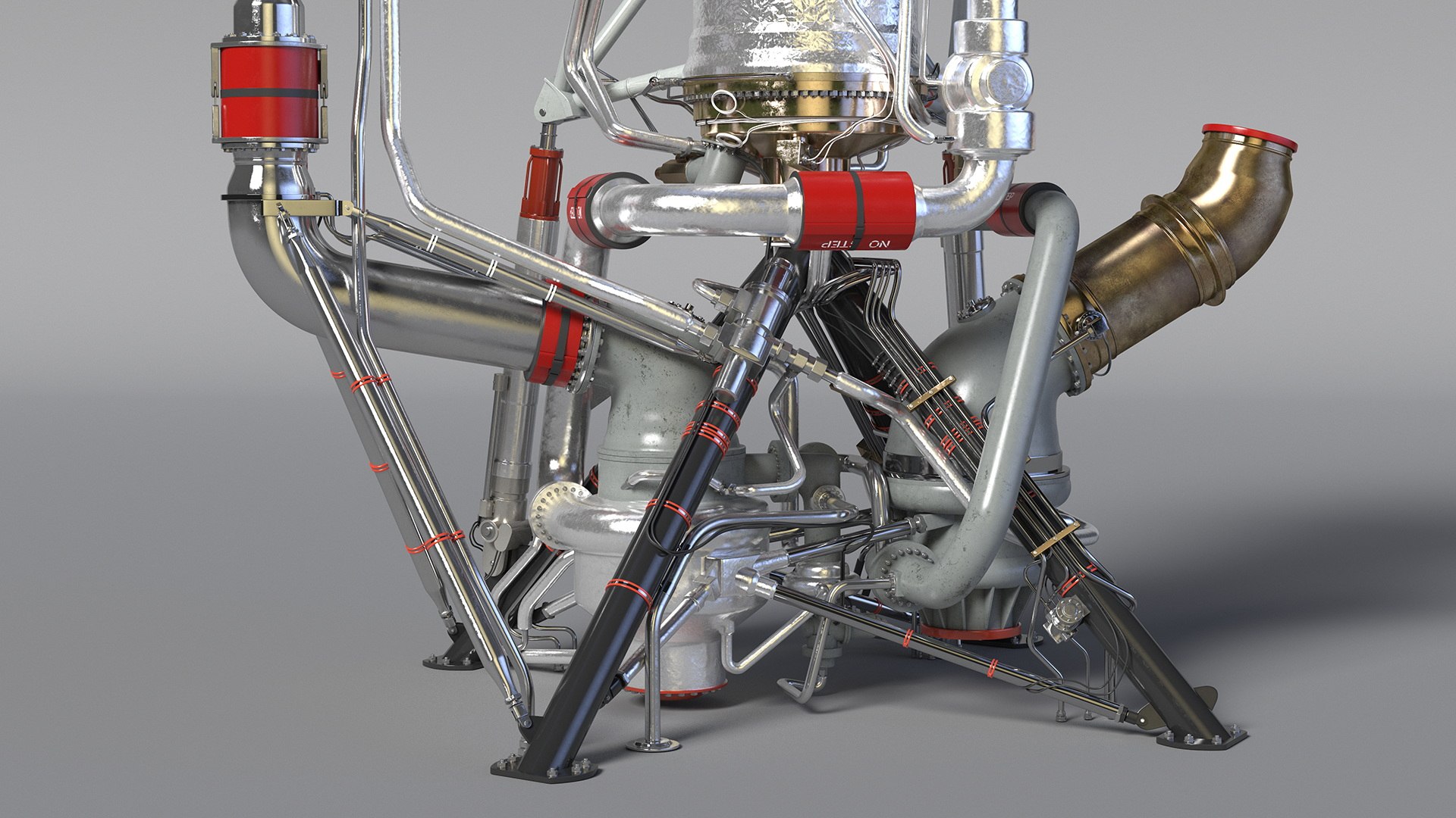 3D Rocket Engine RS 68 Detailed - TurboSquid 2304654