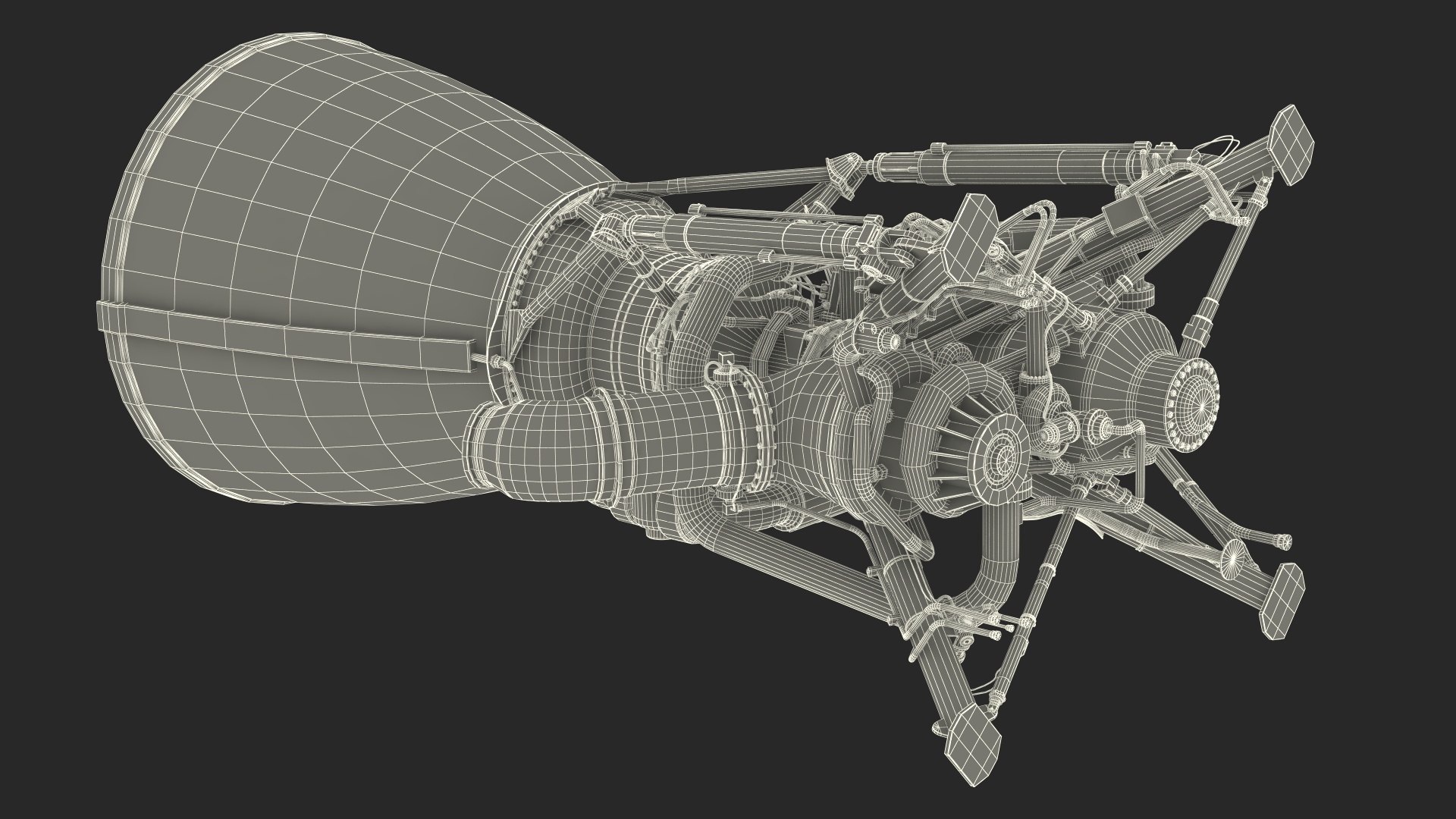 3D Rocket Engine RS 68 Detailed - TurboSquid 2304654