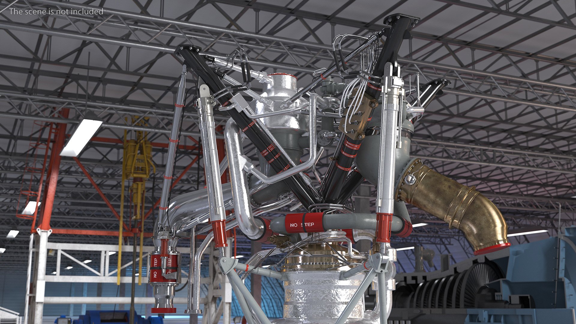 3D Rocket Engine RS 68 Detailed - TurboSquid 2304654