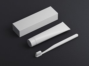 3d toothpaste tube model