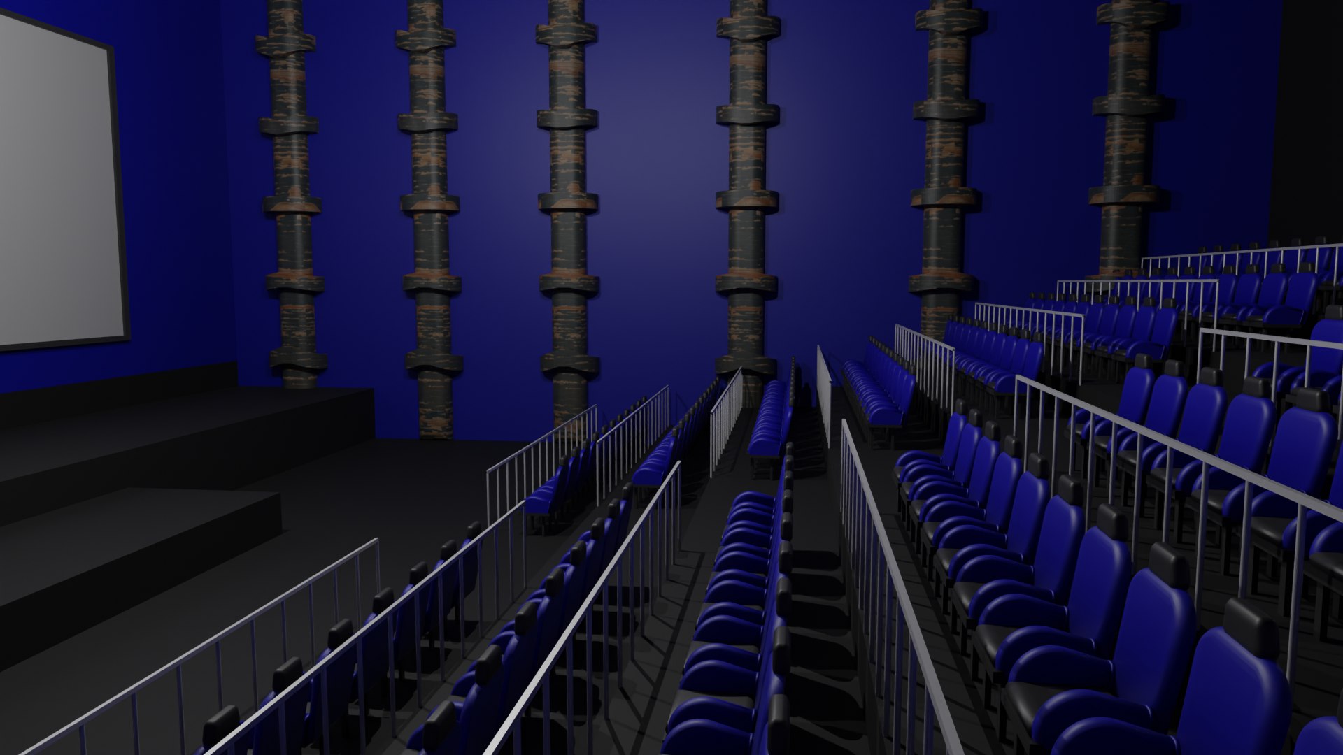 3D Movie Theater interior - TurboSquid 2159602