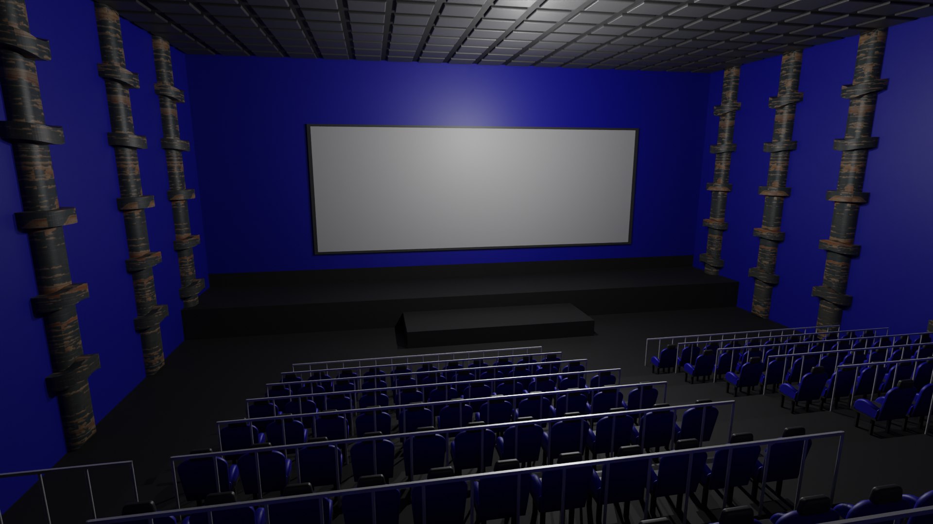 3D Movie Theater interior - TurboSquid 2159602