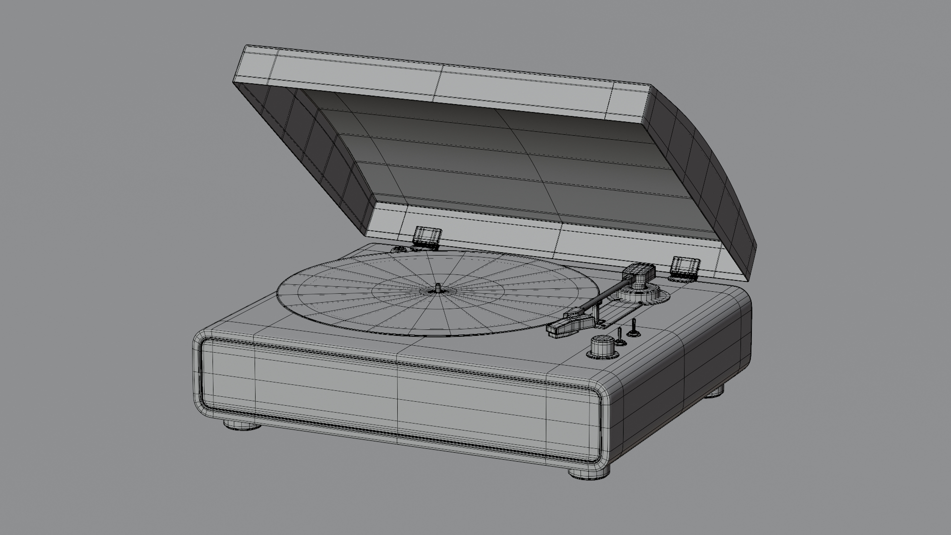 Retro Turntable 3D Model - TurboSquid 2365121