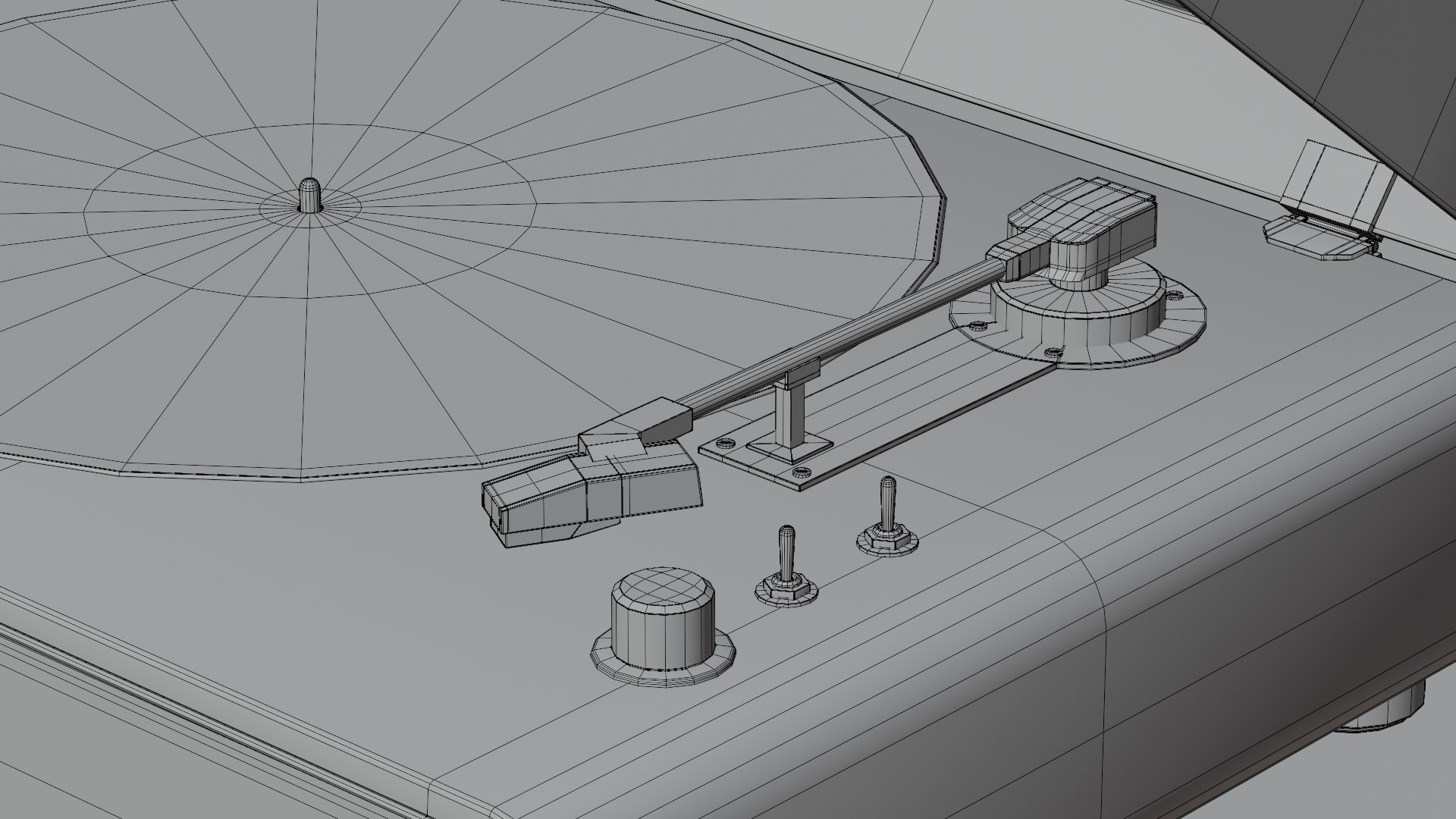 Retro Turntable 3D Model - TurboSquid 2365121