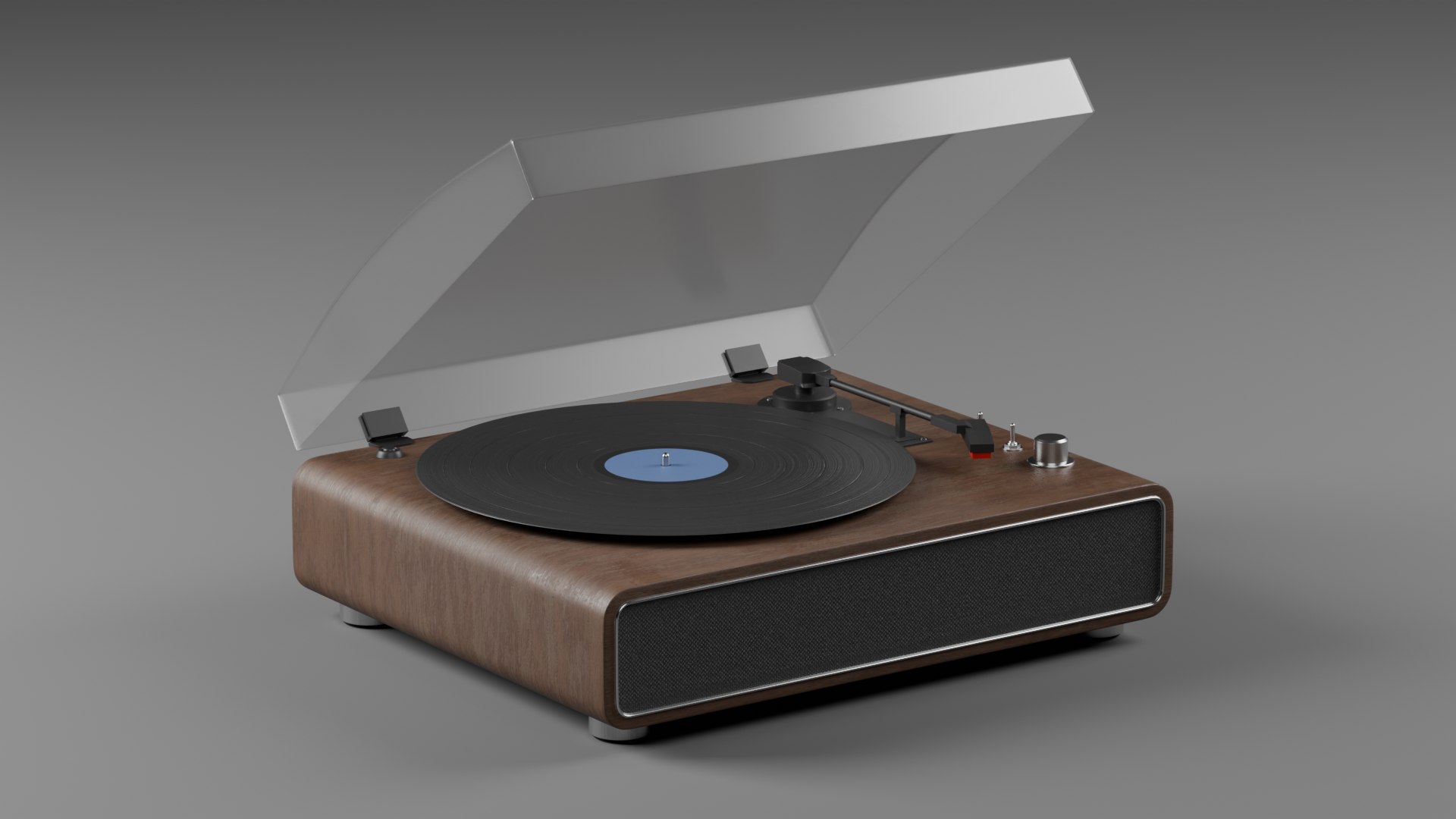 Retro Turntable 3D Model - TurboSquid 2365121