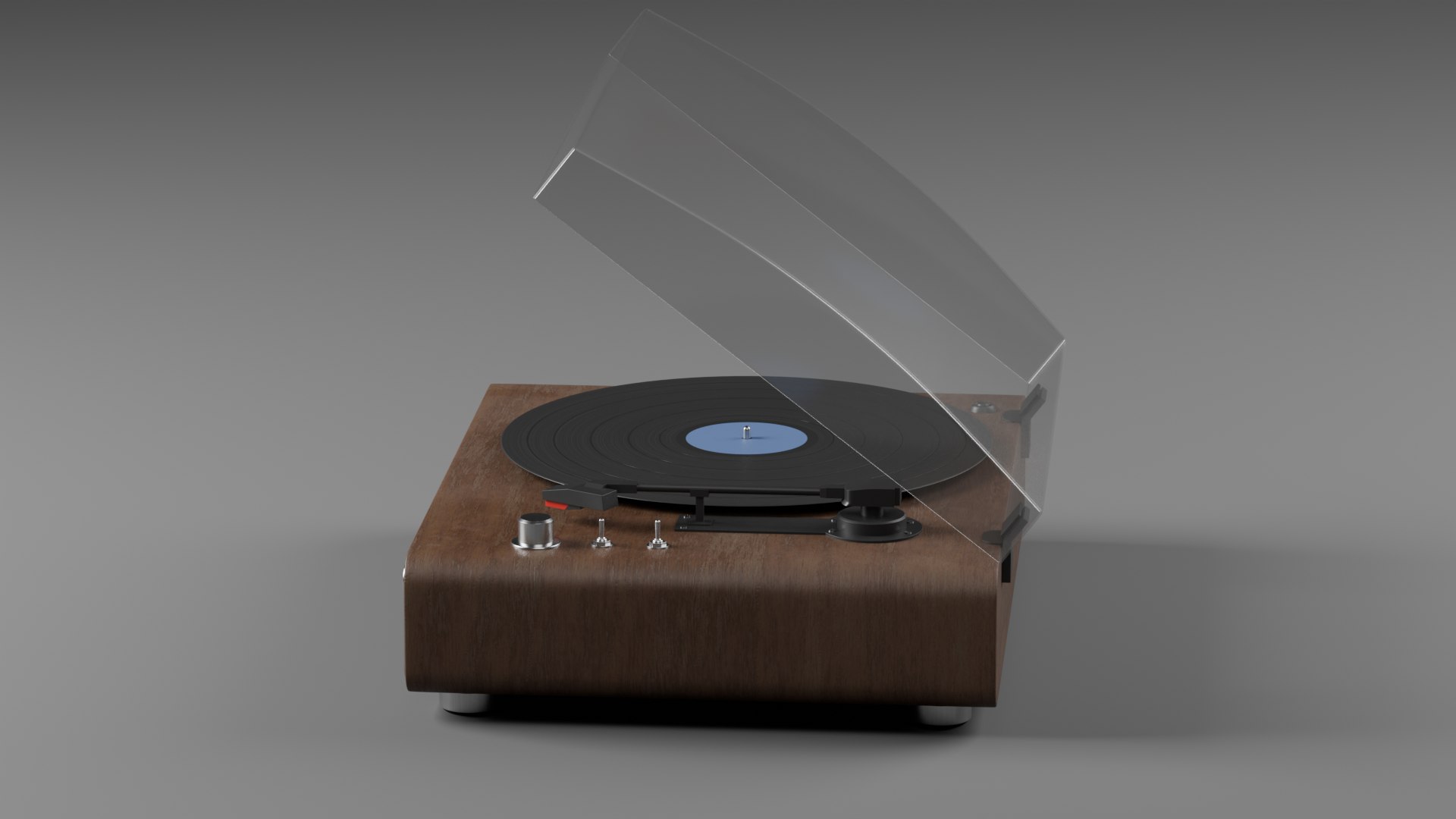 Retro Turntable 3D Model - TurboSquid 2365121