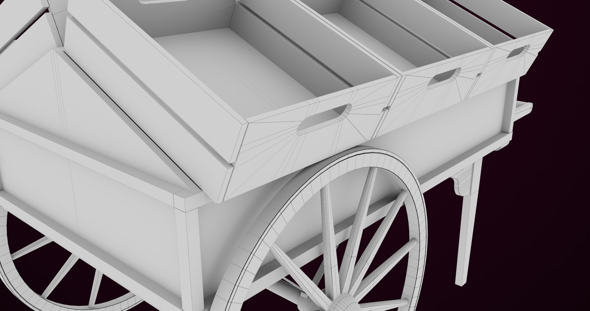 3D Wooden Cart 7 Dusty All PBR Unity UE Textures Included - TurboSquid ...