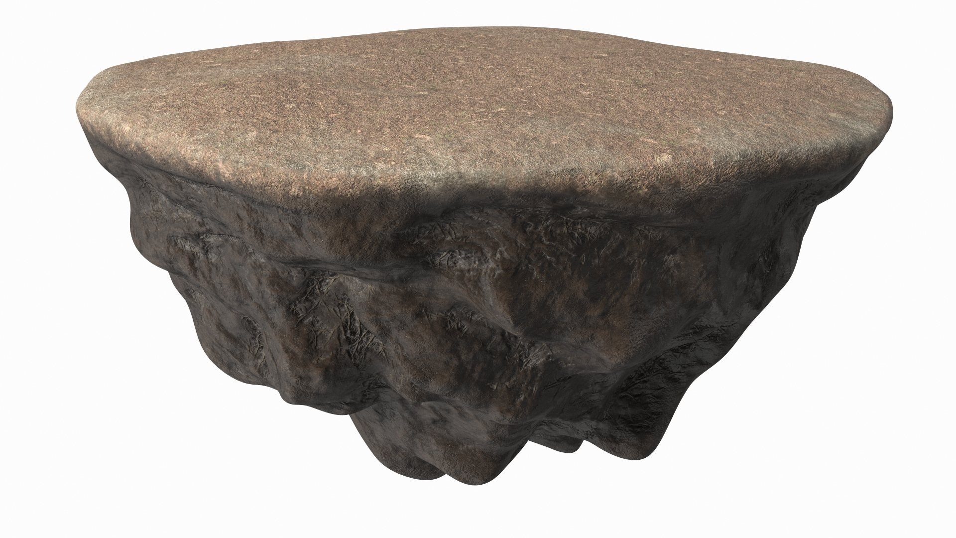 3D Round Soil Ground Island - TurboSquid 1831198