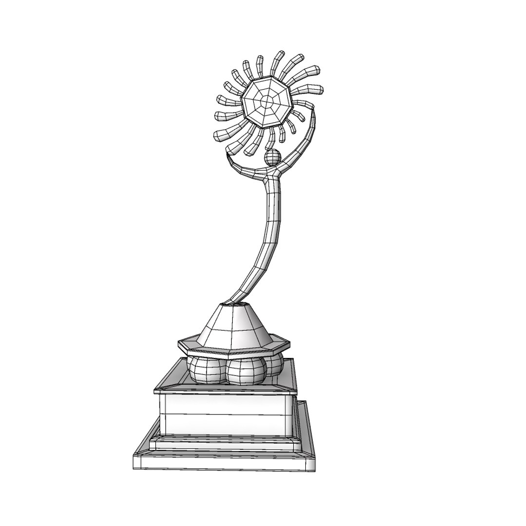 3d awards trophies model