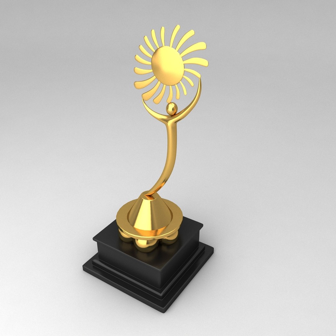 3d awards trophies model