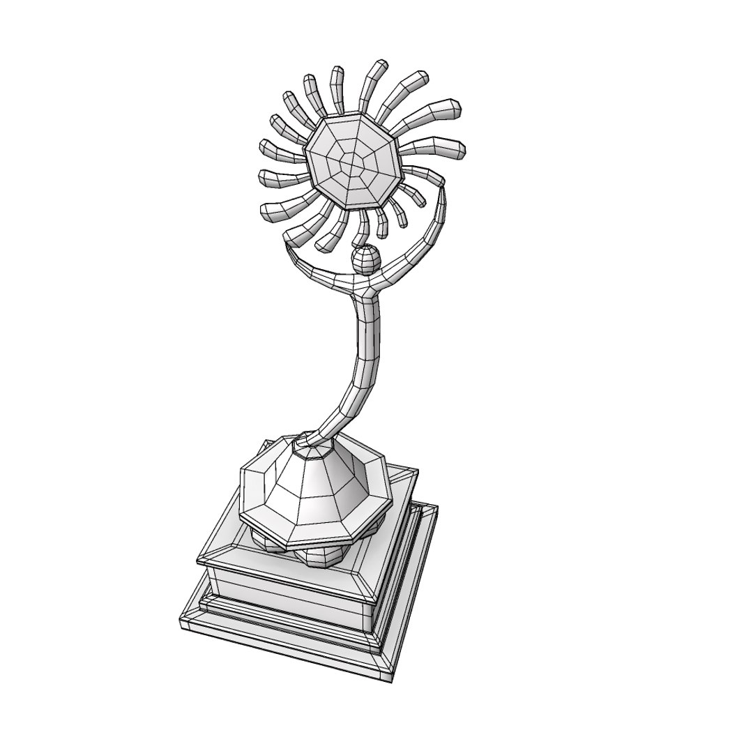 3d awards trophies model